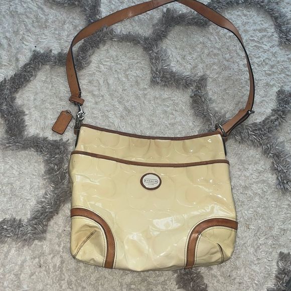 Coach | Bags | Coach Tabby Yellow Glossy Leather Shoulderbag | Poshmark